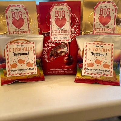 PRINTABLE You Are O-FISH-ALLY Awesome Happy Valentine's Day Goldfish ...