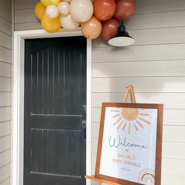 Editable Sunshine Welcome Sign First Trip Around the Sun Birthday Party ...