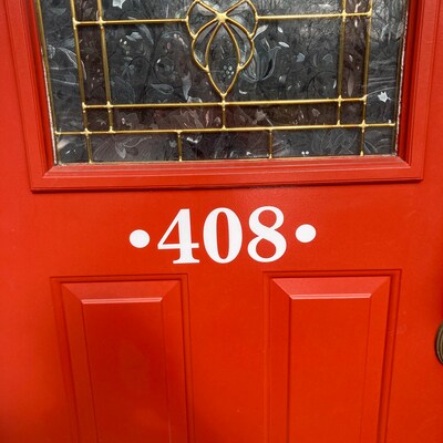 Custom House Number Door Decal, Address Sticker for Door, Mailbox ...