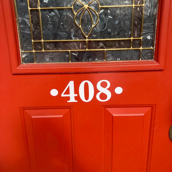 Custom House Number Door Decal, Address Sticker for Door, Mailbox ...