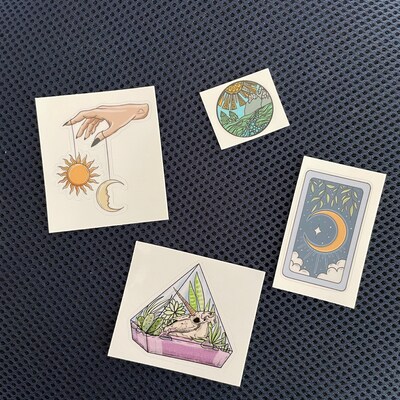 Any 3 Sticker Pack, Sticker Pack, Choose Any 3 Stickers, Custom Sticker ...