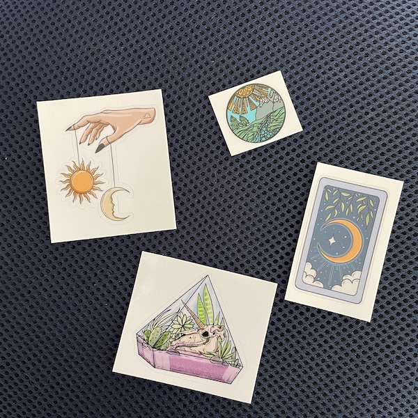 Any 3 Sticker Pack, Sticker Pack, Choose Any 3 Stickers, Custom Sticker ...