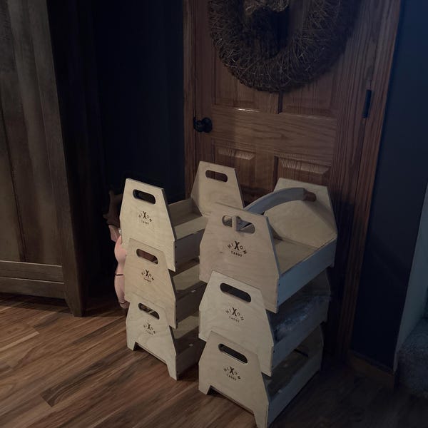 Accessible Storage Solution While Stacked That Is Its Own Shelving Unit Solid And Very Sturdy