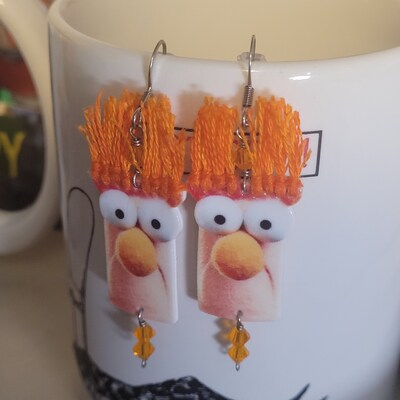 Muppet Beaker Dangle Earrings - Etsy
