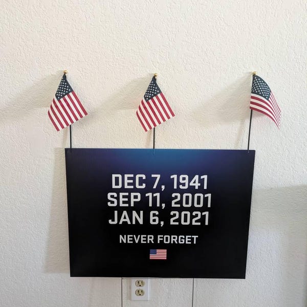 Democrat Never Forget January 6 Yard Sign - Etsy