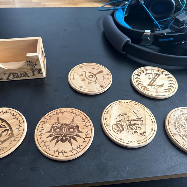 Legend of Zelda Coasters With Storage Display Box, Majora's Mask Breath ...