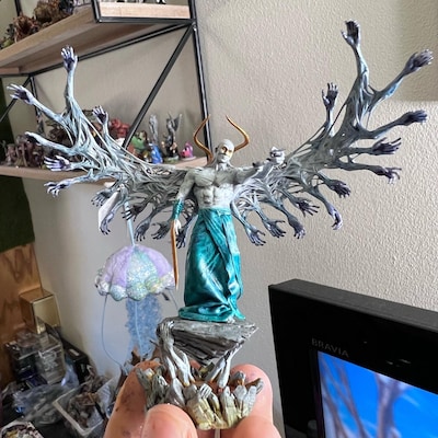 Corrupted Celestial Lovecraftian Hand Wing Angel 3D Resin Printed ...
