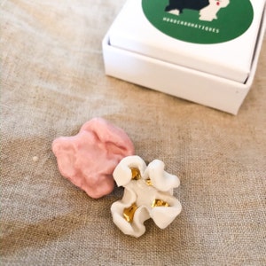 Chewing Gum Pins, Pink Porcelain. Bubble Gum Food Jewel. Candies Sweets ...