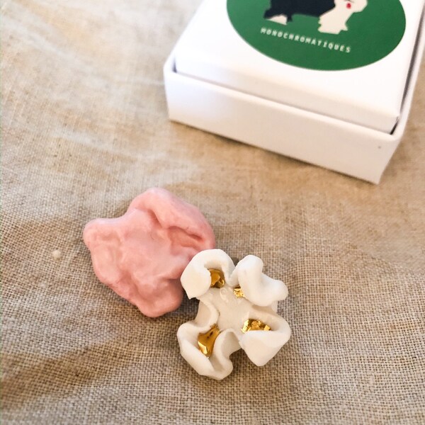 Chewing Gum Pins, Pink Porcelain. Bubble Gum Food Jewel. Candies Sweets ...