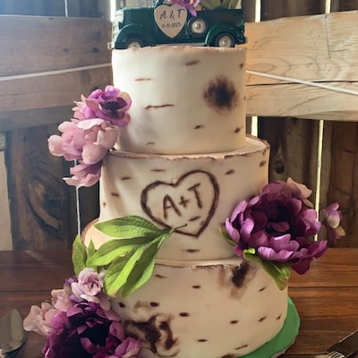 Farmhouse Wedding Cake Topper / Barn Wedding Cake Topper / Country ...