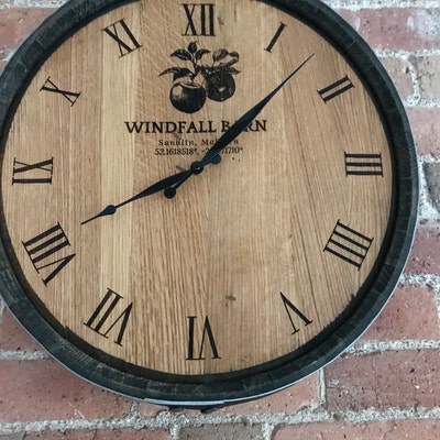 Whisky Barrel Clock - Etsy