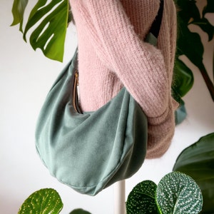 Crescent Bag Sewing Pattern, Oversized Hobo Bag, Crossbody Bag ...