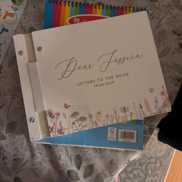 Letters to the Bride Book, Bride Scrapbook, Bridal Shower Gift, Wedding ...