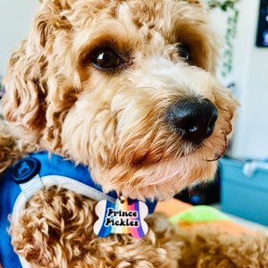 Retro Smiley Dog Tag Retro Dog Tag Pet Tag Custom Dog Tag - Etsy