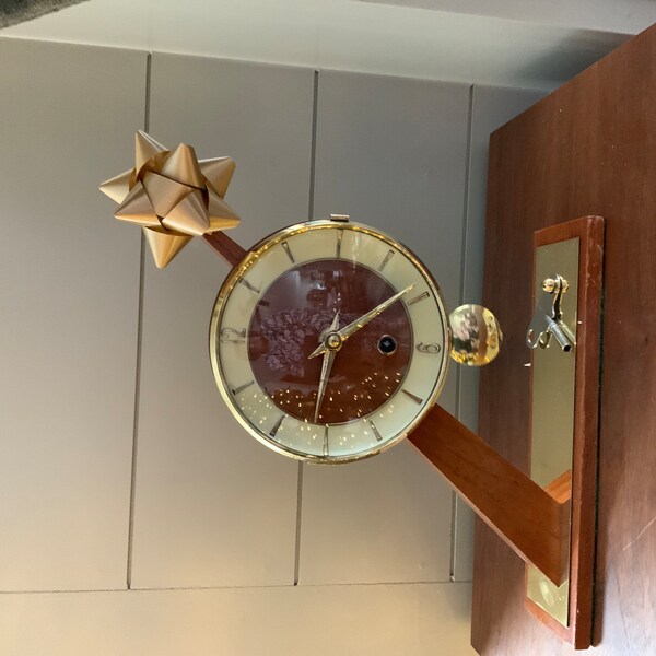 PETER Alarm Mantel Clock Chrome! Vintage DOUBLE BELLS! Germany Restored ...