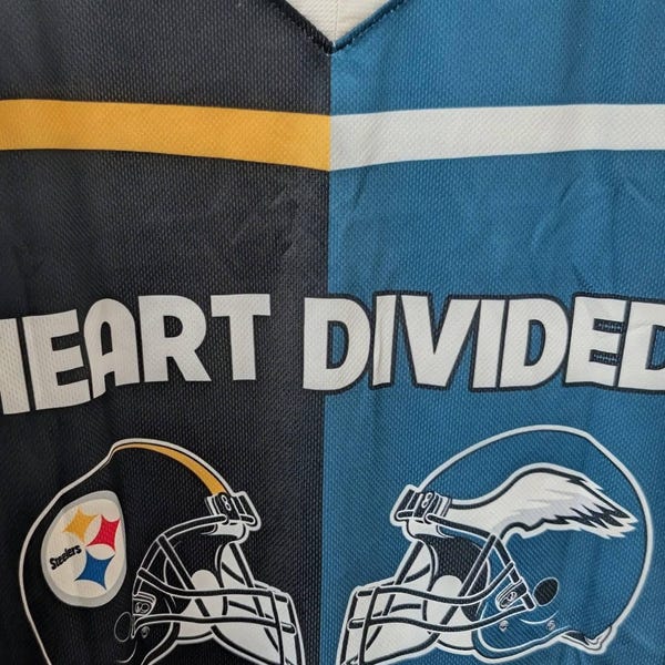 Custom Two Football Team Jersey, House Divided Football Jersey, House ...