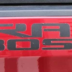 2007-2018 Chevy Silverado 1500 Emblem Overlay Decal Letters BLACK Set ...