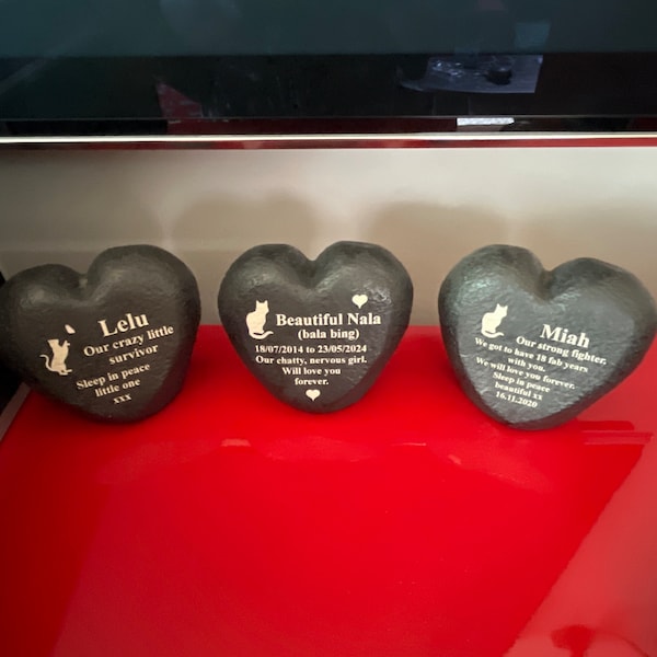 Memorial Heart Weatherproof Personalised Forget Me Not Flower Design - Etsy