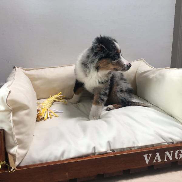 Personalized Bed for Pets, Medium Size Dog Bed Furniture, Custom ...
