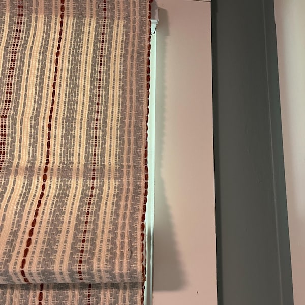 Fair Isle Blue Weave Cordless Roman Shade, Custom Inside/outside Mount ...