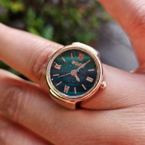 Y2K Vintage Watch Ring Functional Unique Clock Mini Watch Girlfriend ...