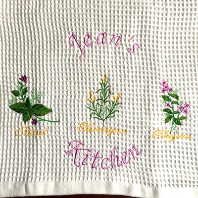Kitchen Herbs Machine Embroidery Designs Instant Download 4x4 Hoop 10 ...