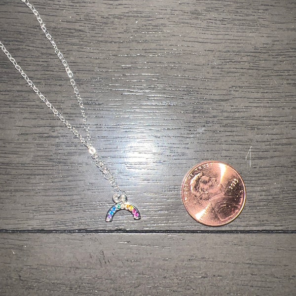 Rainbow Necklace, LGBTQ Necklace, Lesbian Necklace, Pride Necklace ...