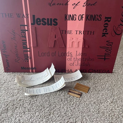 Names of God Decal Quote and He Shall Be Called I AM Sign Gods Name ...