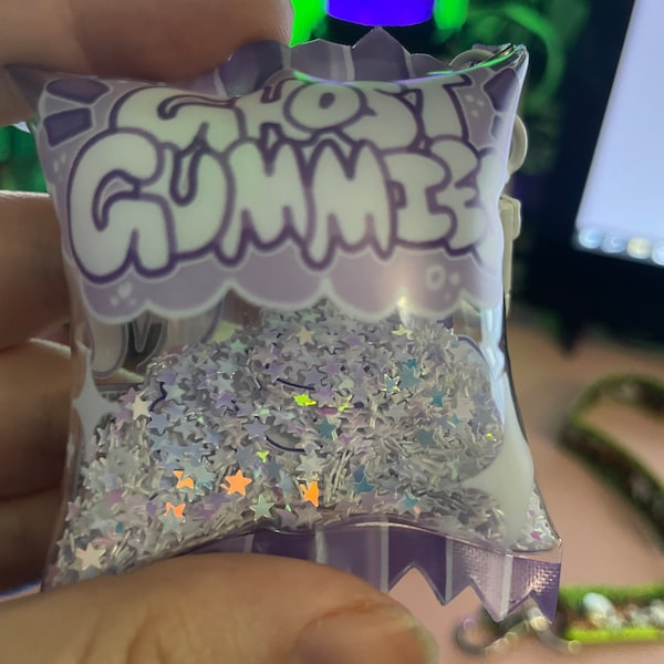 Ghost Gummies Puffy Candy Keychain! - Etsy