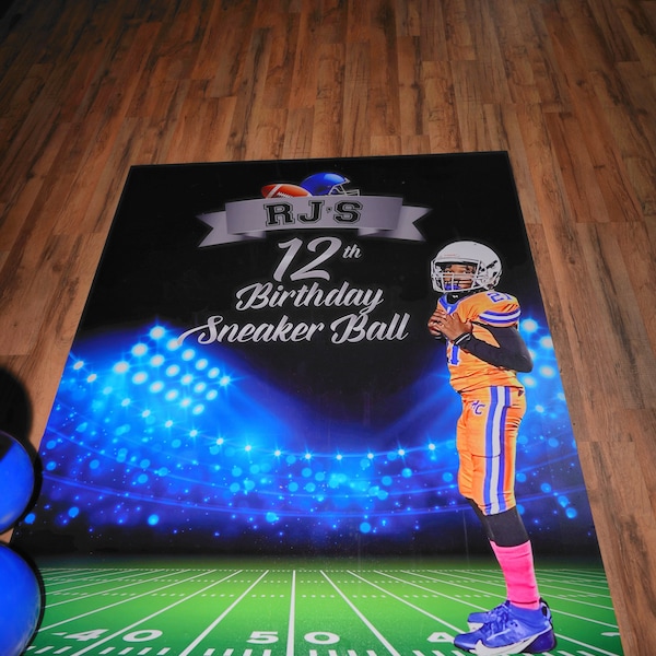 Football Floor Decal Sticker, Sport, Floor Graphic, Floor Adhesive ...