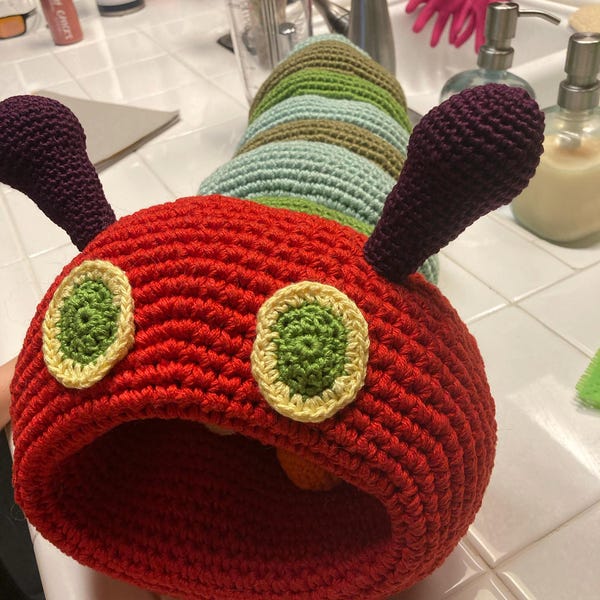 The Hungry Caterpillar, Butterfly & Cocoon Crochet Pattern - Etsy