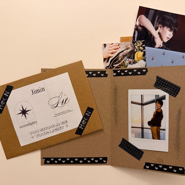 BTS Jimin Bookmark - Etsy