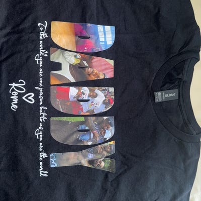Custom Dad Shirt,papa Photo Shirt,customized FATHER Day Gift ...