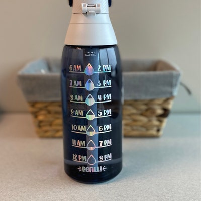 Custom Water Timeline Vinyl Decal Sticker Daily Water Tracker Sticker ...