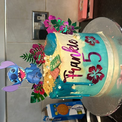 Stitch Cake Topper Set - Etsy UK