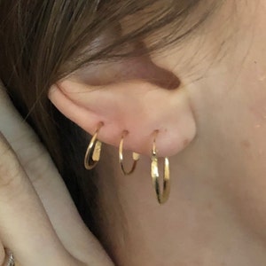 Choose Your Sleeper Earring,sleeper Earrings,hoop Earrings,hammered ...