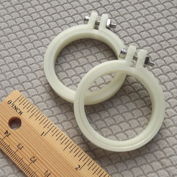 Mini Embroidery Hoop 40mm Yellow 3D Printed - Etsy
