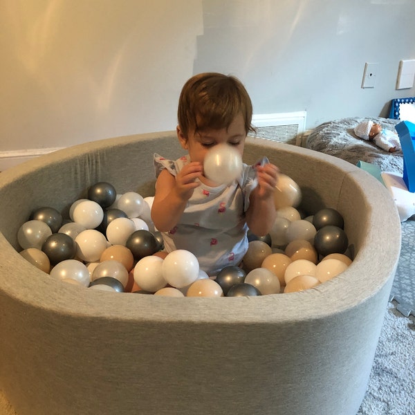 Ball Pit + 200 Balls Included - Gray - Etsy