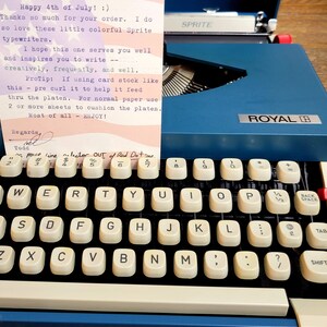 Vintage Typing Paper 50 Sheets of Typewriter Paper Typing | Etsy