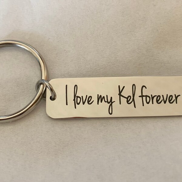 Customized Keychain Personalized You Choose Wording Custom Gift ...