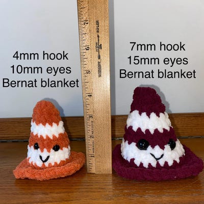NO SEW Traffic Cone Amigurumi Crochet Pattern, Playset, Stacking Toy ...