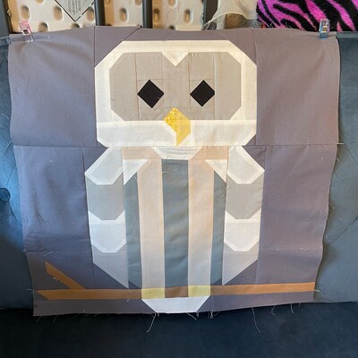 Winter Owl Quilt Block Pattern Bird Animal PDF Includes Instructions ...