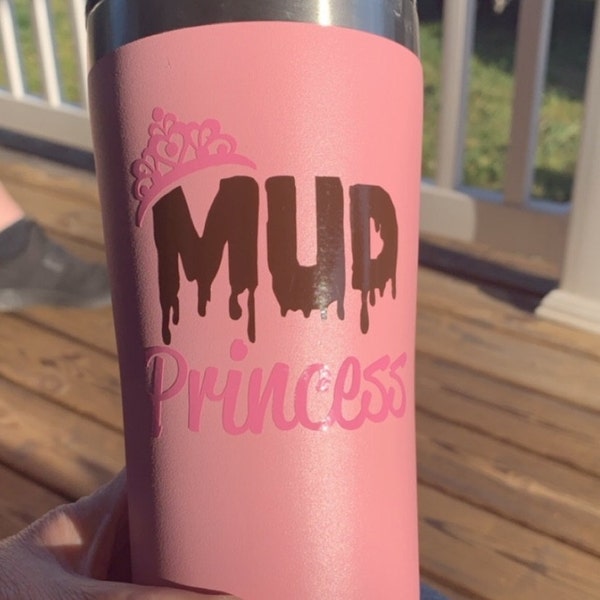 Mud Princess Two Color Vinyl Decal Sticker Mudding SXS ATV Four Wheeler ...