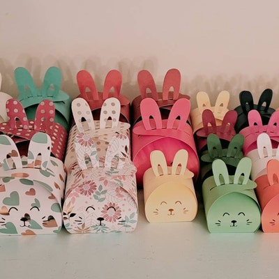 Easter Bunny Box Template SVG, Gift Box SVG, Party Favor, Box Template ...