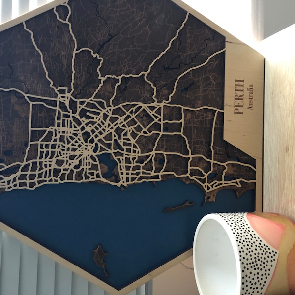 Custom Laser Cut 3d Wooden Map, Topographic City Map, Valentines Day ...