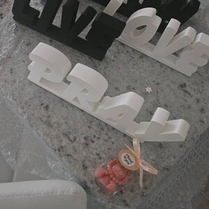 6,5 Hollow Fillable Letter Freestanding Empty Letter Box Self Standing ...