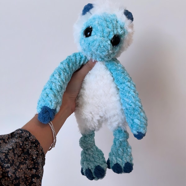 MINI Maven Monster Knotted Lovey — Crochet Monster PATTERN - Etsy