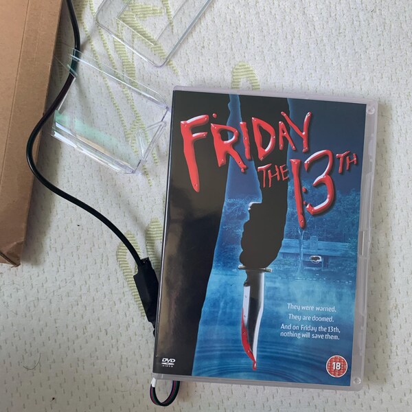 Upcycled DVD Case-lamp-desk Lamp-night Light-salems Lot-horror Decor ...