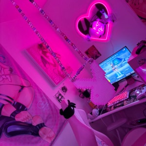 Level up Kandi Perler Necklace Rave Kandi Perler Bead Necklace EDM ...