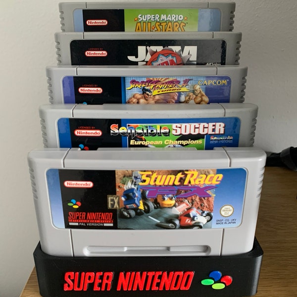 SNES Super Nintendo Display Game Stand - Etsy